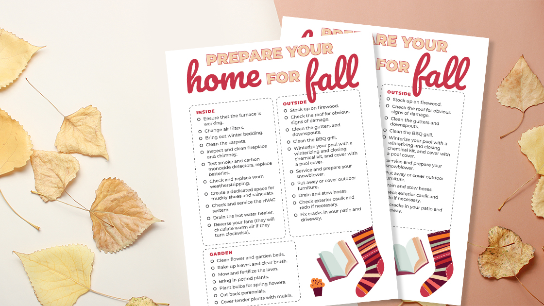 How to Prepare your Home for Fall (free printable) - The Rockstar Mommy