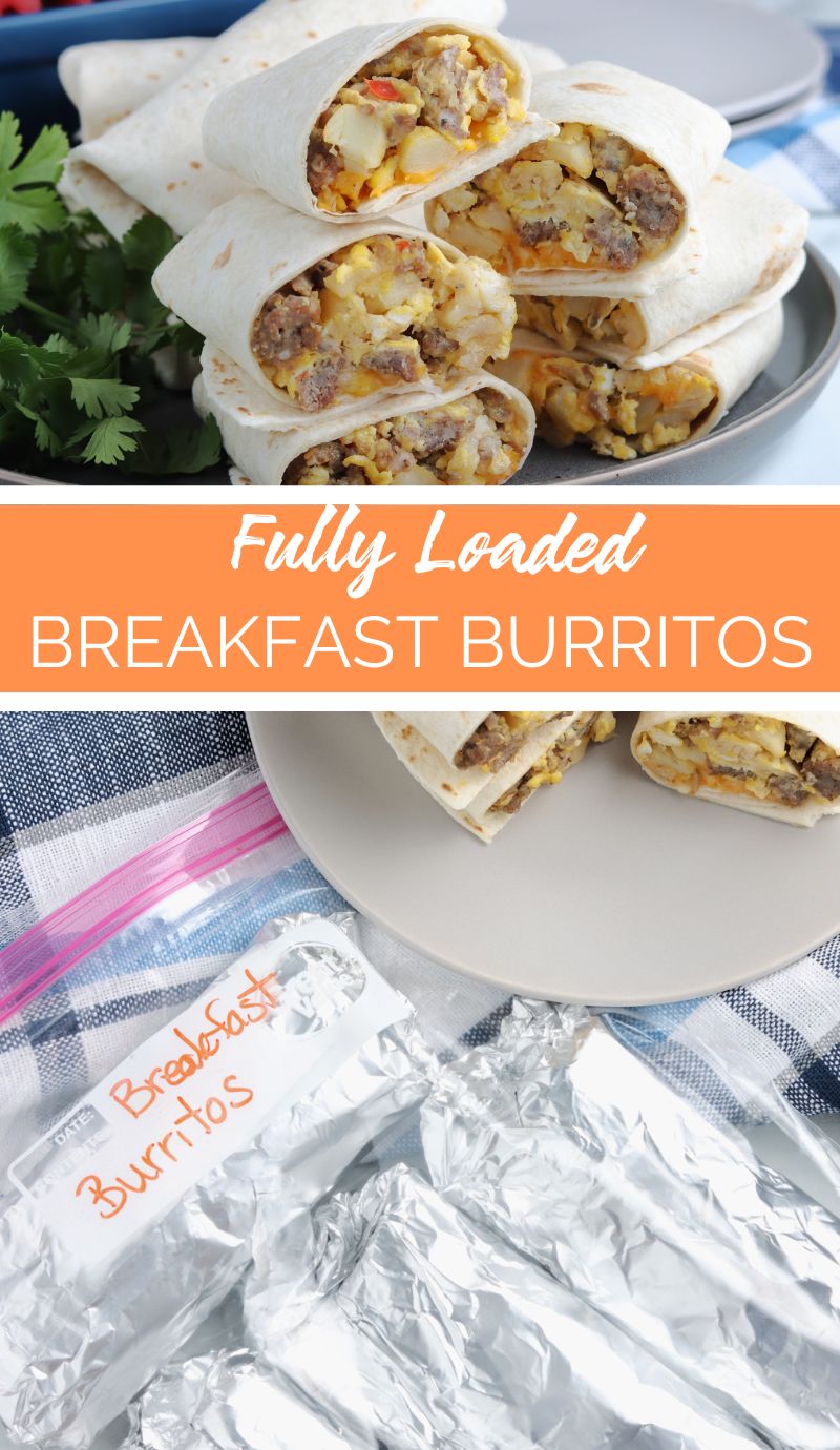 Fully Loaded Breakfast Burritos - The Rockstar Mommy