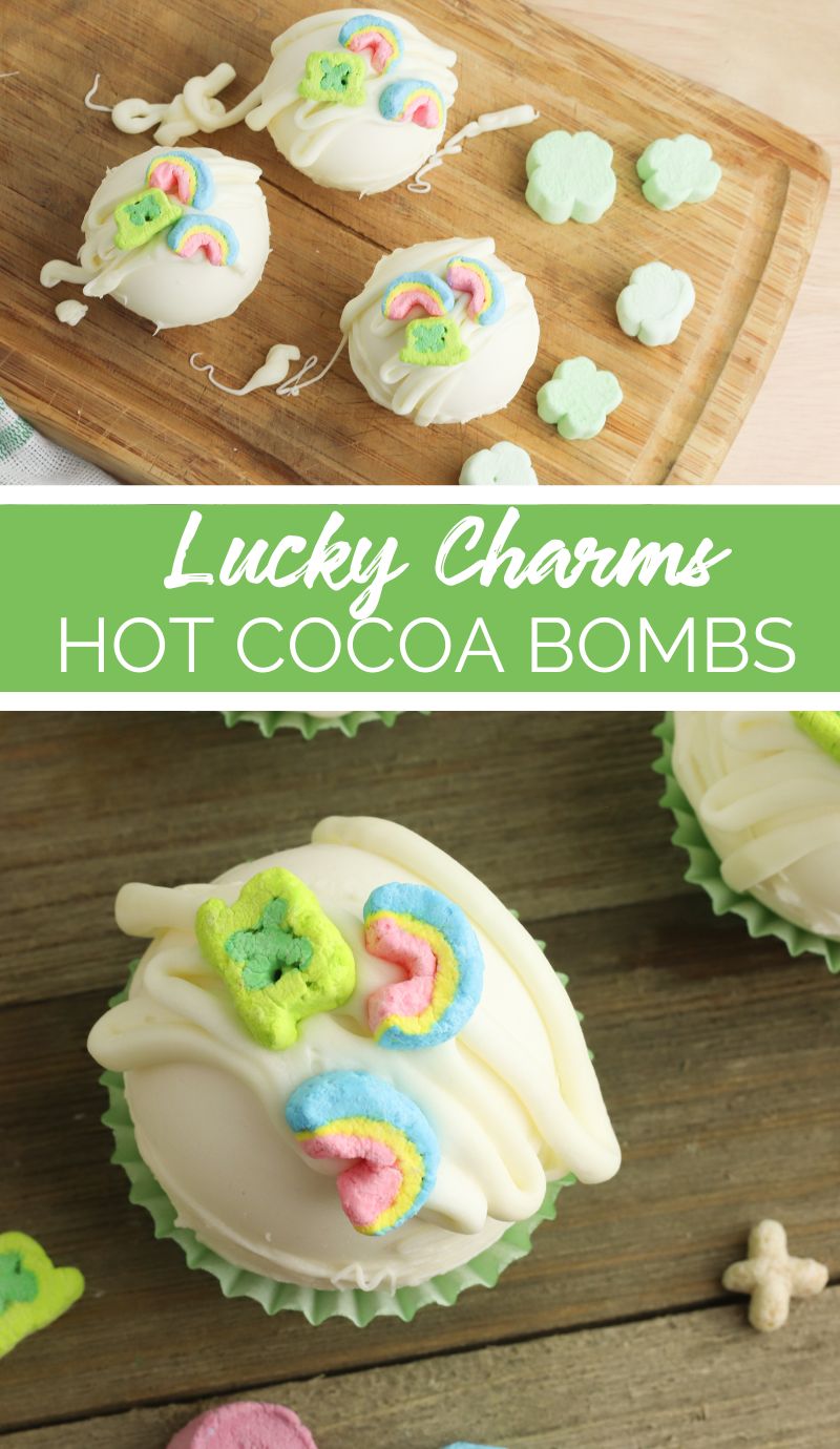 Lucky Charms Hot Chocolate Bombs - The Rockstar Mommy