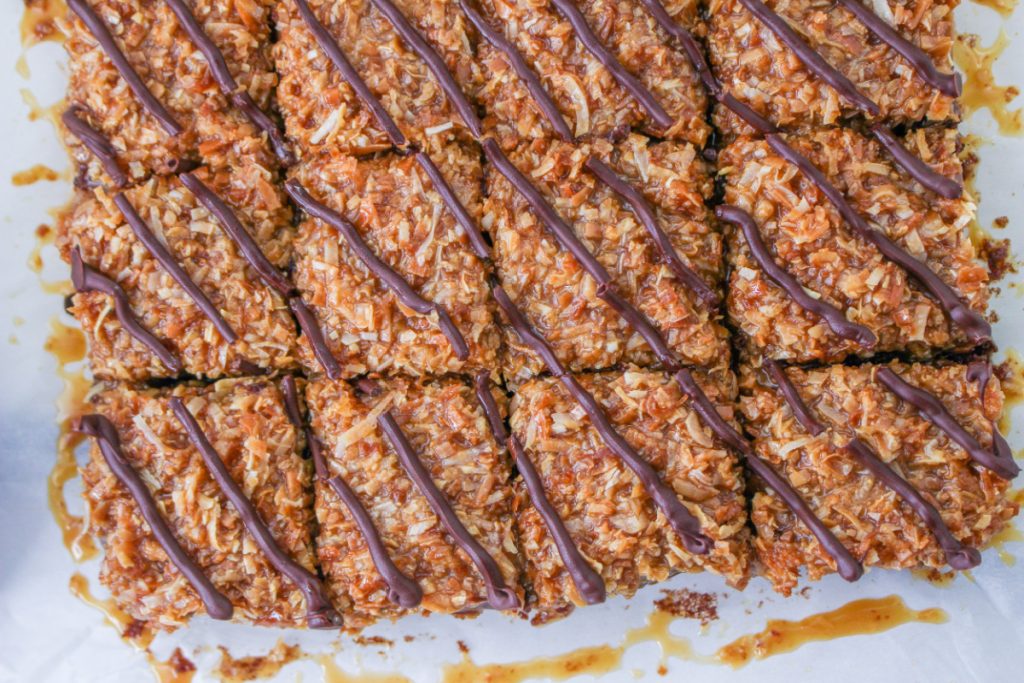 Easy Samoa Brownies - The Rockstar Mommy