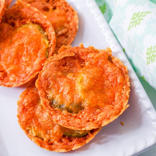 Cheesy Baked Pickle Chips - The Rockstar Mommy