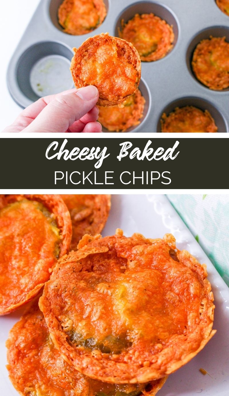 Cheesy Baked Pickle Chips - The Rockstar Mommy
