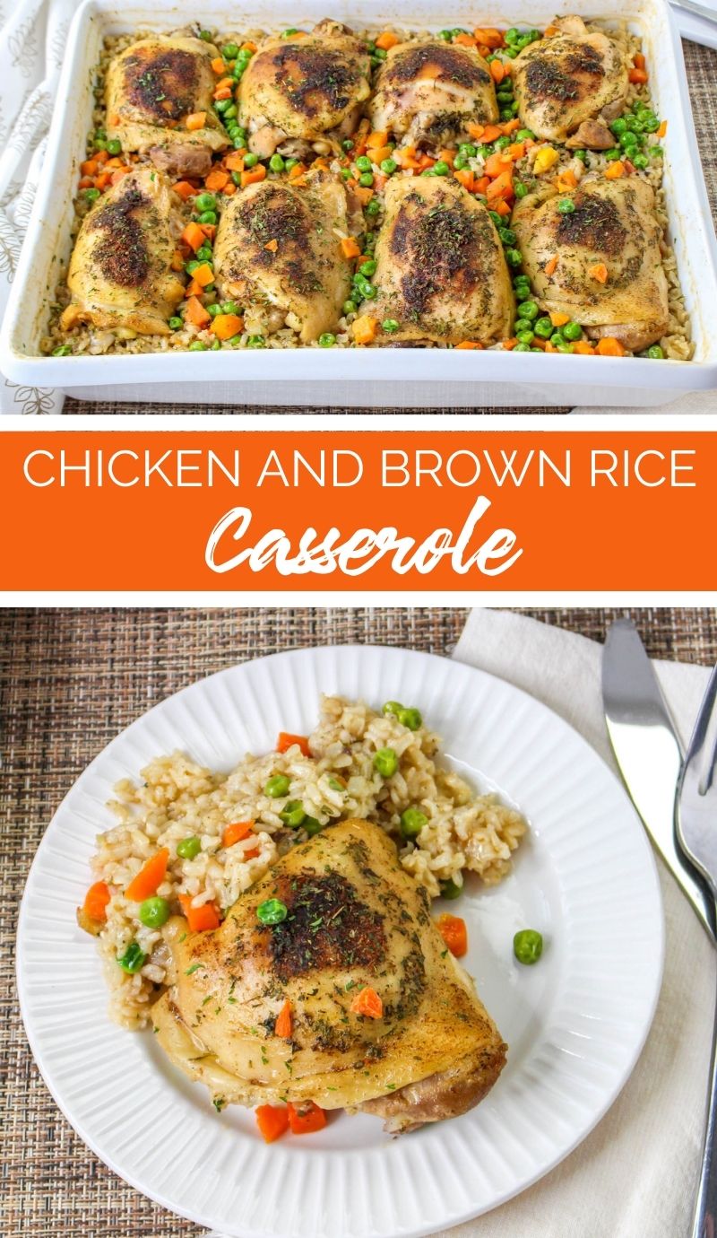 Baked Chicken and Brown Rice Casserole - The Rockstar Mommy