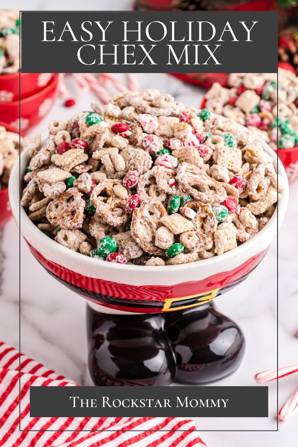 Easy Christmas Chex Mix - The Rockstar Mommy