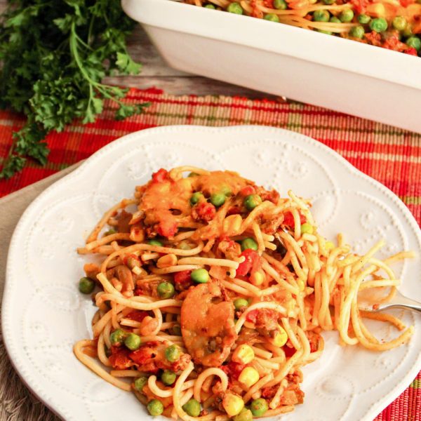 Church Supper Spaghetti Casserole - The Rockstar Mommy