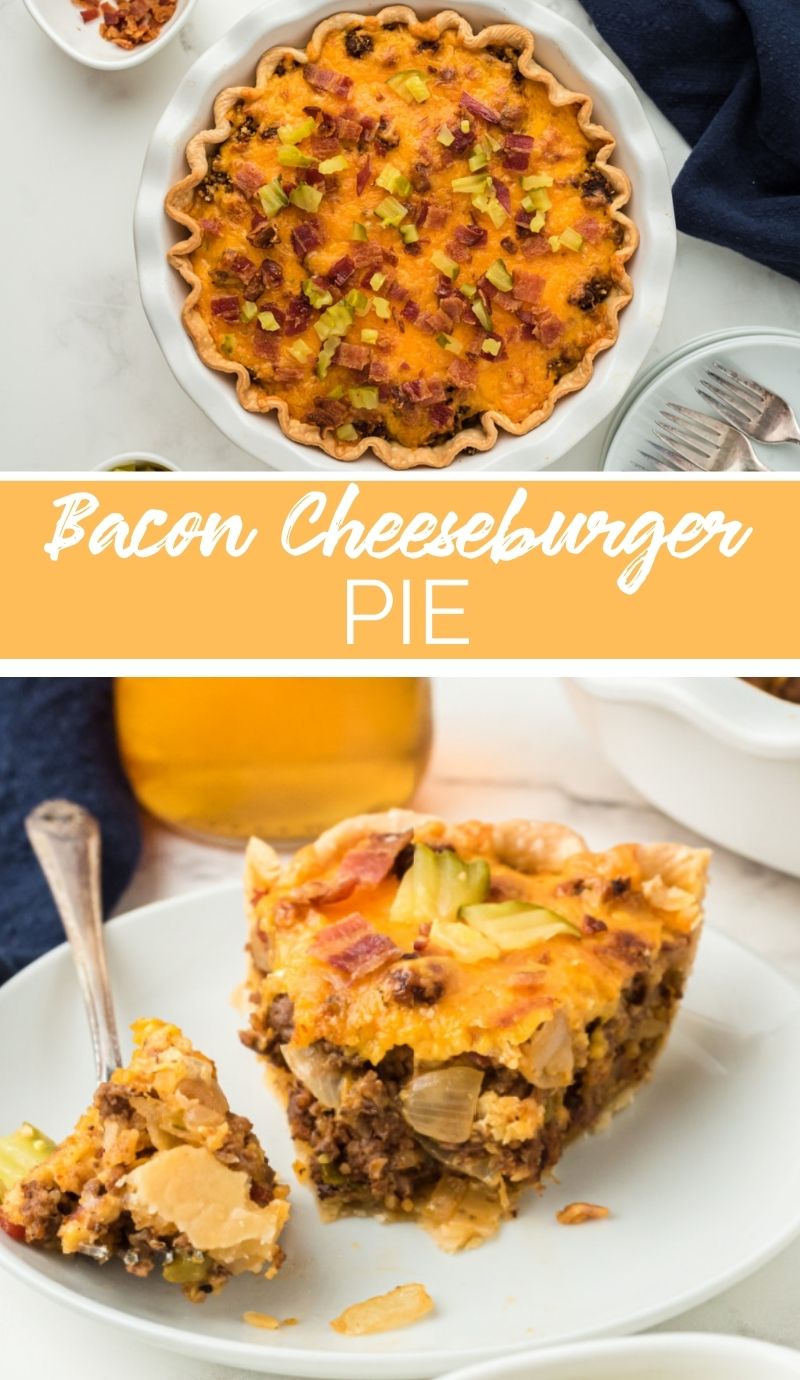 Easy Bacon Cheeseburger Pie - The Rockstar Mommy