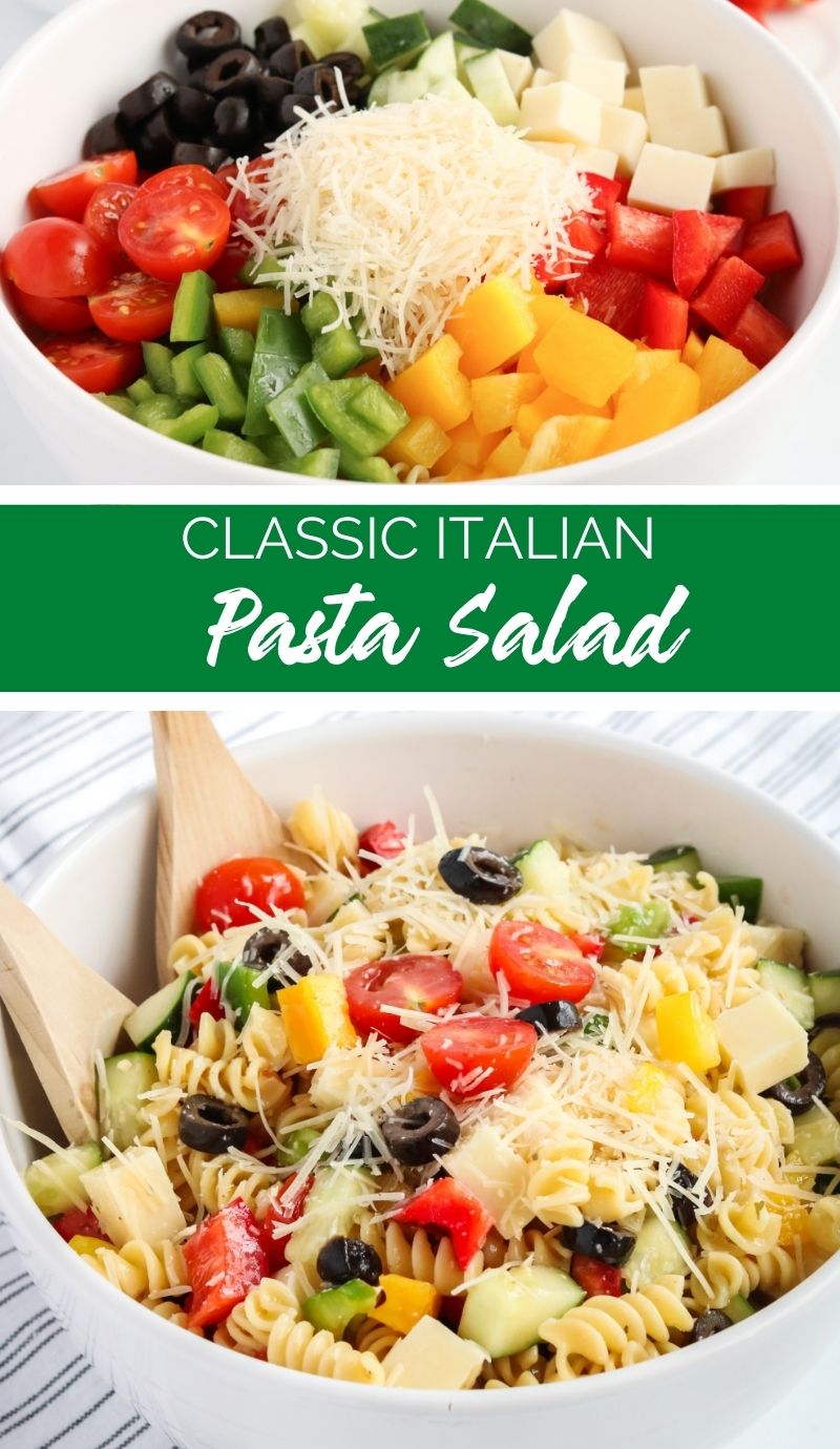 Classic Italian Pasta Salad - The Rockstar Mommy